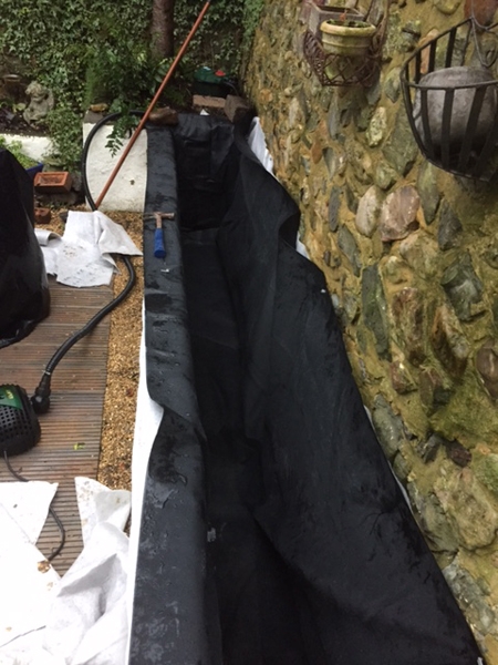 Box-welded pond liners customised to customer requirements